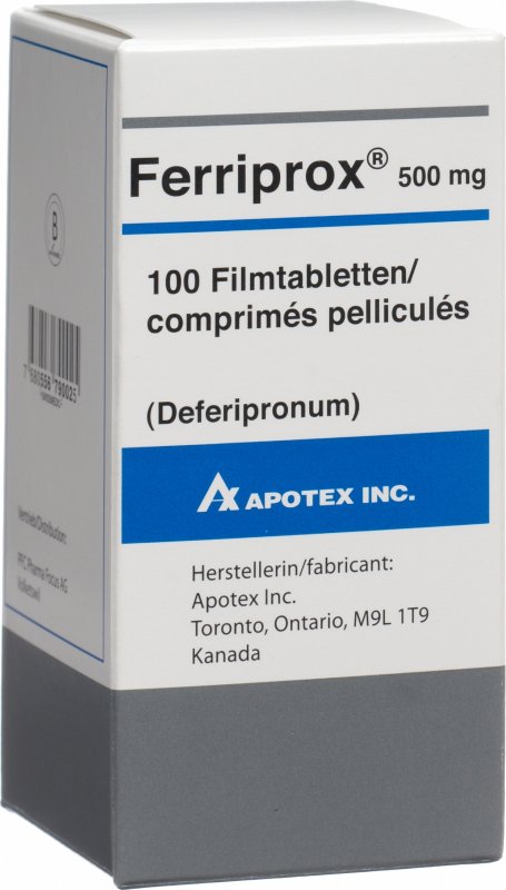 Ferriprox Filmtabletten 500mg 100 Stück in der Adler Apotheke