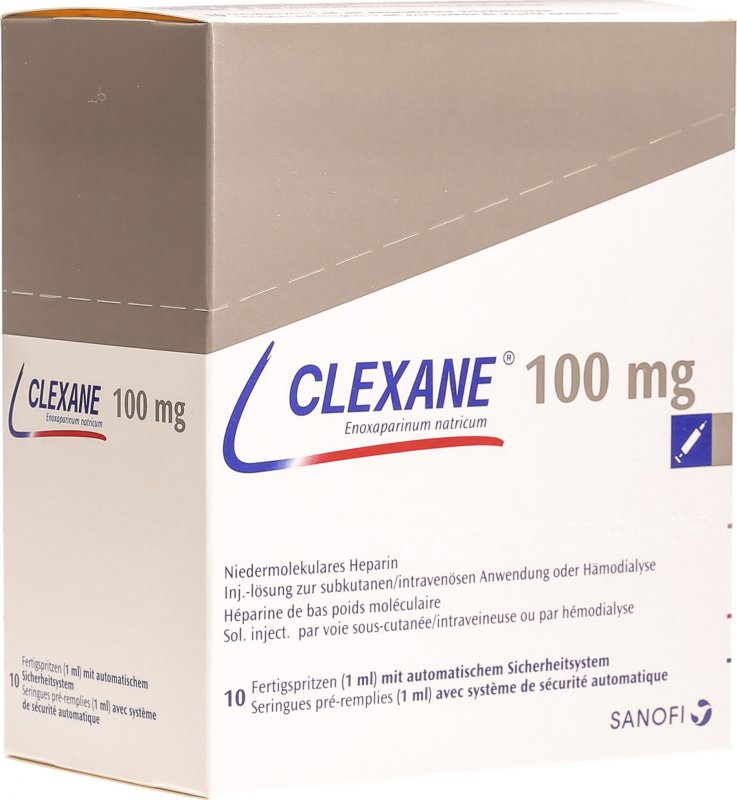 Clexane 100mg/ml 10 Fertigspritzen 1ml in der Adler Apotheke