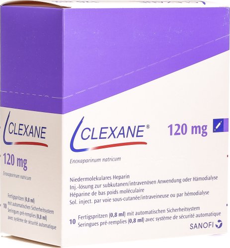 Clexane 120mg/0.8ml 10 Fertigspritzen 0.8ml in der Adler Apotheke
