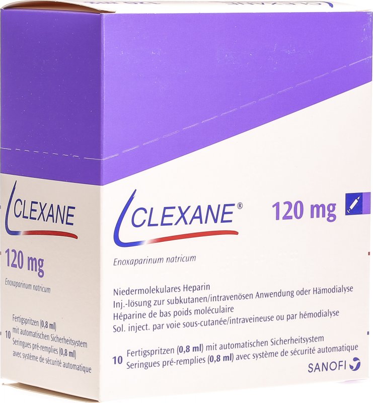 Clexane 120mg/0.8ml 10 Fertigspritzen 0.8ml in der Adler Apotheke