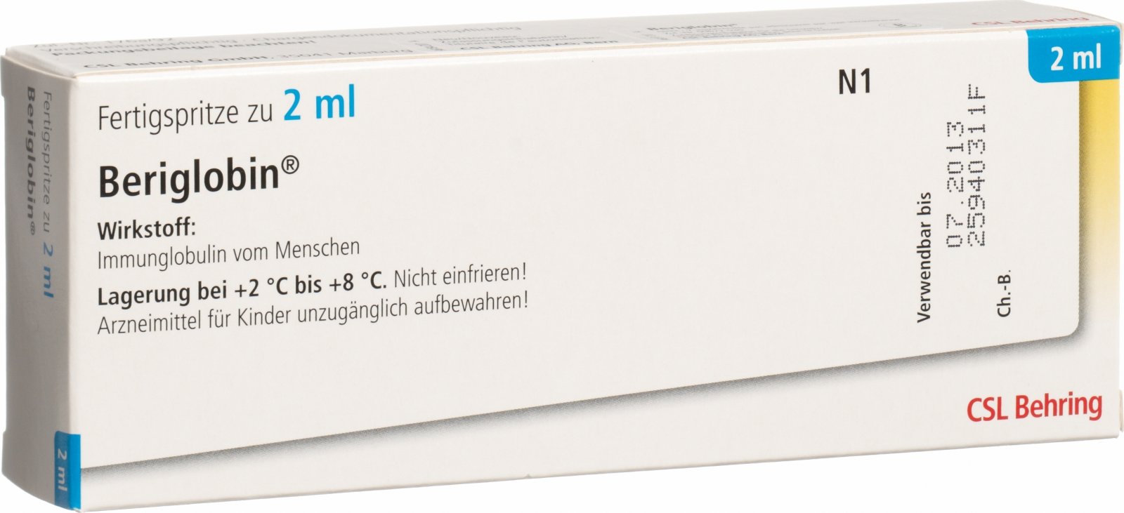 Beriglobin Injektionslösung Fertigspritze 2ml in der Adler Apotheke