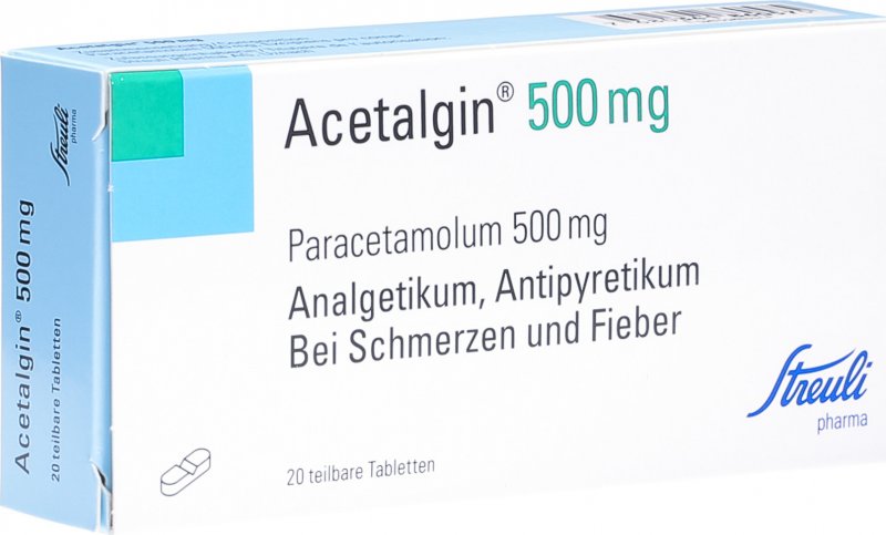 Acetalgin 500mg 20 Tabletten in der Adler Apotheke