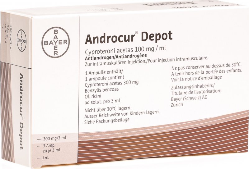 Androcur Depot Injektionslösung 300mg/3ml i.m. 3 Ampullen 3ml in der ...