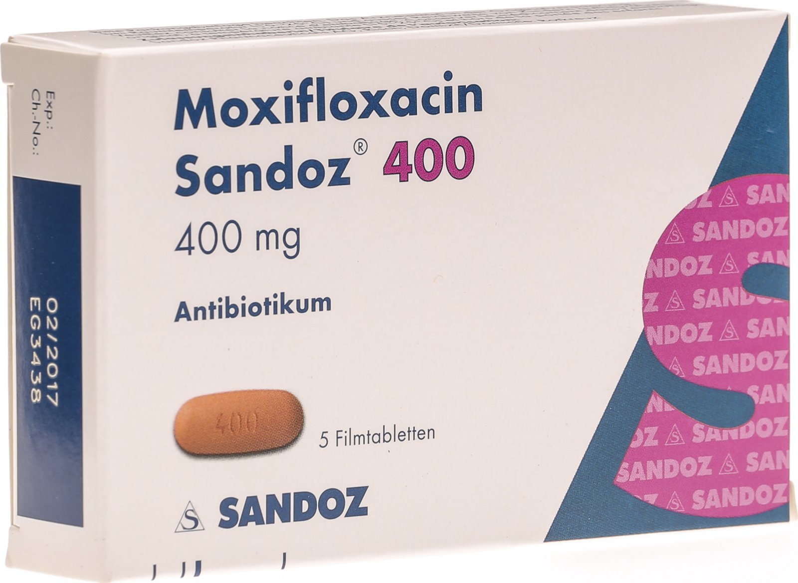 Moxifloxacin Sandoz 400mg 5 Stück in der Adler Apotheke
