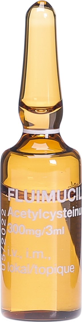 Fluimucil 10% Injektionslösung 300mg/3ml 5 Ampullen 3ml in der Adler ...