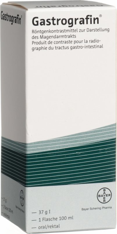 Gastrografin Lösung Flasche 100ml in der Adler Apotheke
