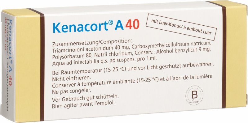 Kenacort A 40 Injektionssuspension 40mg/ml Spritzamp 1ml in der Adler ...