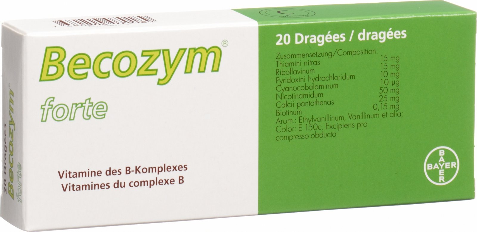 Becozym Forte 20 Dragees in der Adler Apotheke
