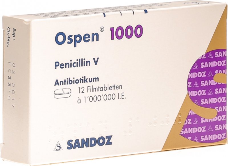 Ospen 1000 Tabletten 1 Mio E 12 Stück in der Adler Apotheke