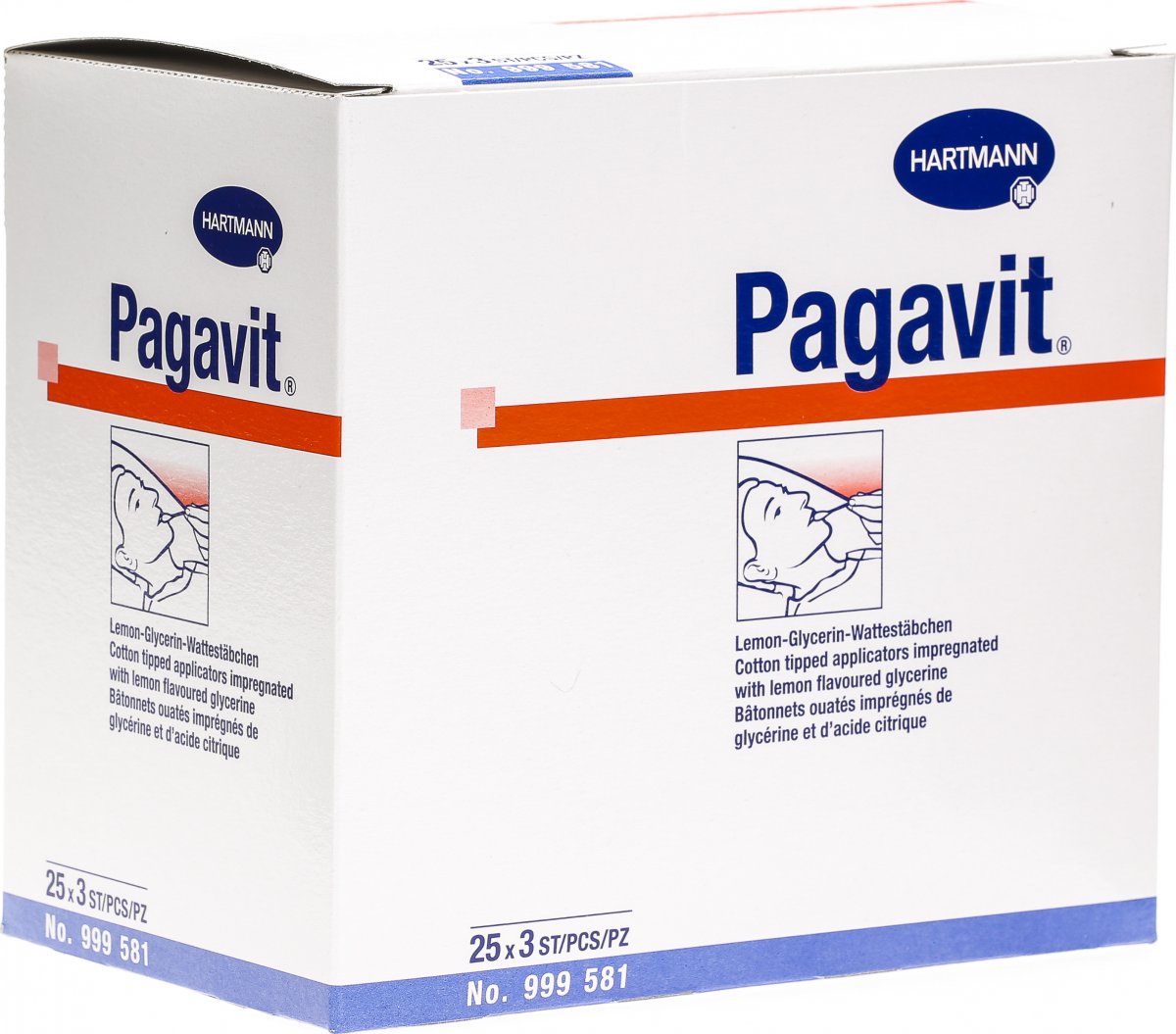 Pagavit Glyc Mundpflegestäbchen 25 Beutel 3 Stück in der Adler Apotheke