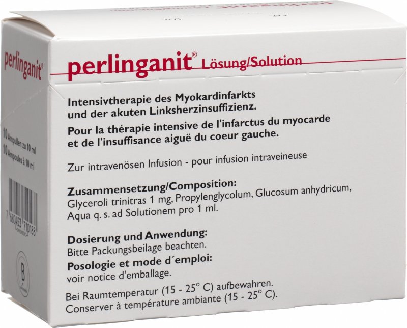 Perlinganit Infusionslösung 10mg/10ml 10 Ampullen 10ml in der Adler ...