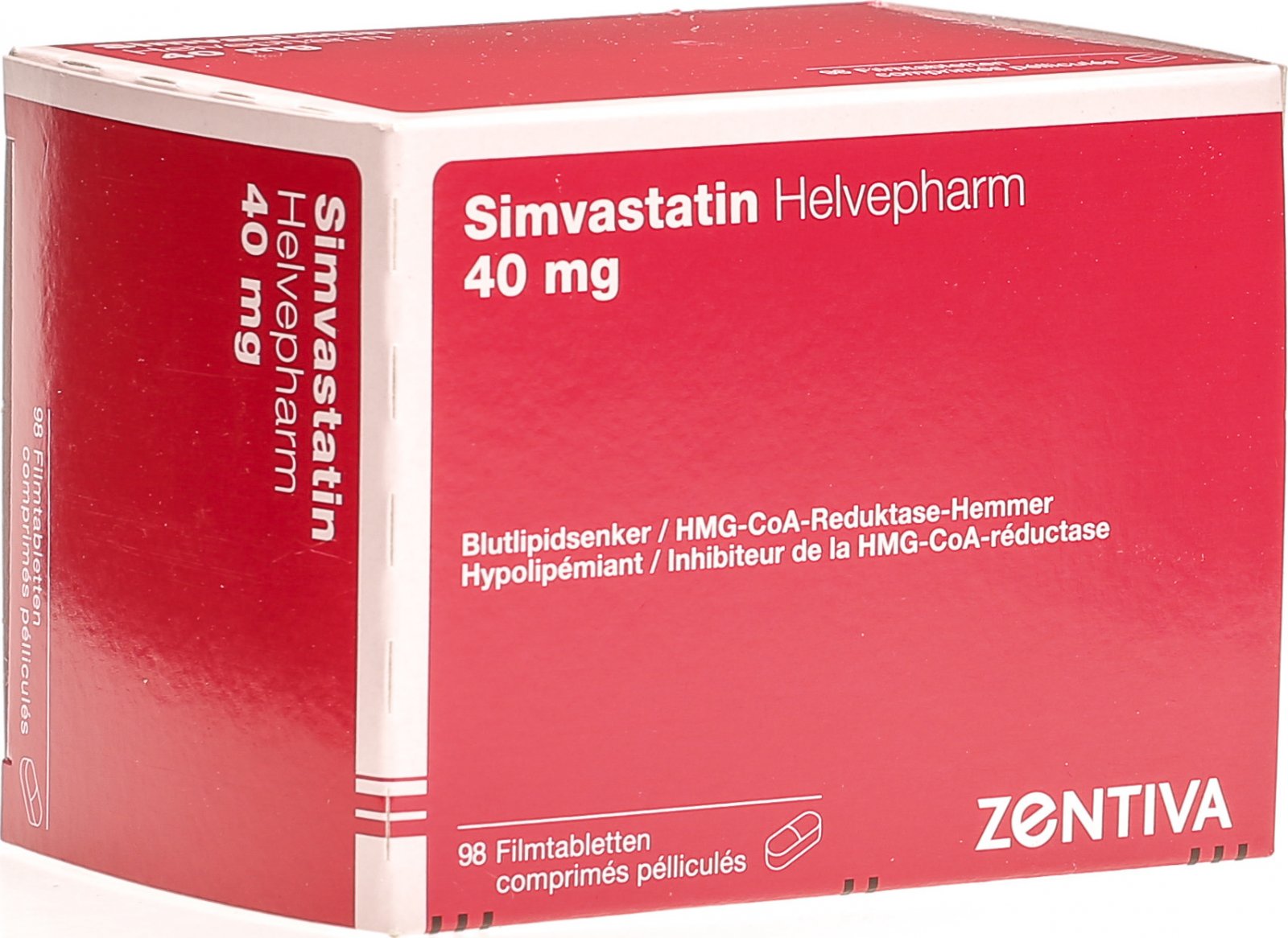 Simvastatin Helvepharm Filmtabletten 40mg 98 Stück in der Adler Apotheke