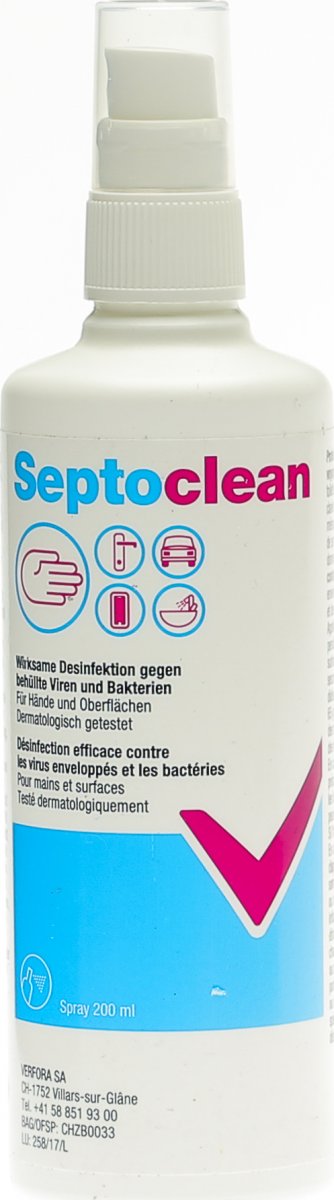 Septo Clean Desinfektion Spray 200ml in der Adler Apotheke