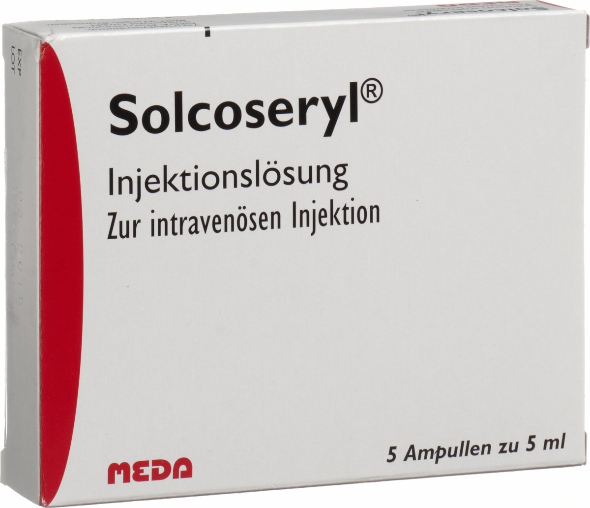 Solcoseryl Injektionslösung 5 Ampullen 5ml in der Adler Apotheke