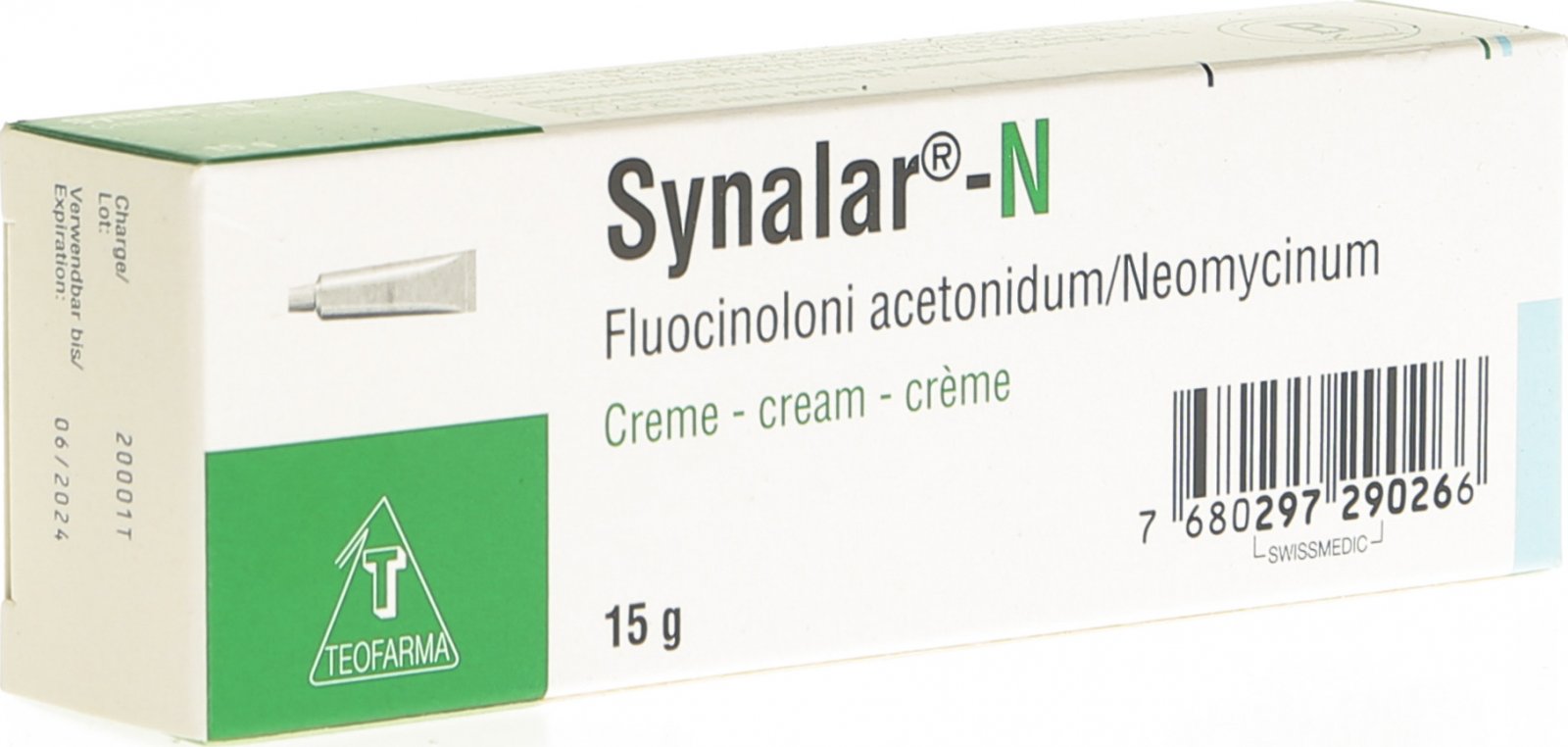 Synalar N Creme Tube 15g in der Adler Apotheke