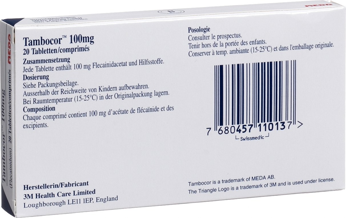 Tambocor Tabletten 100mg 20 Stück in der Adler Apotheke