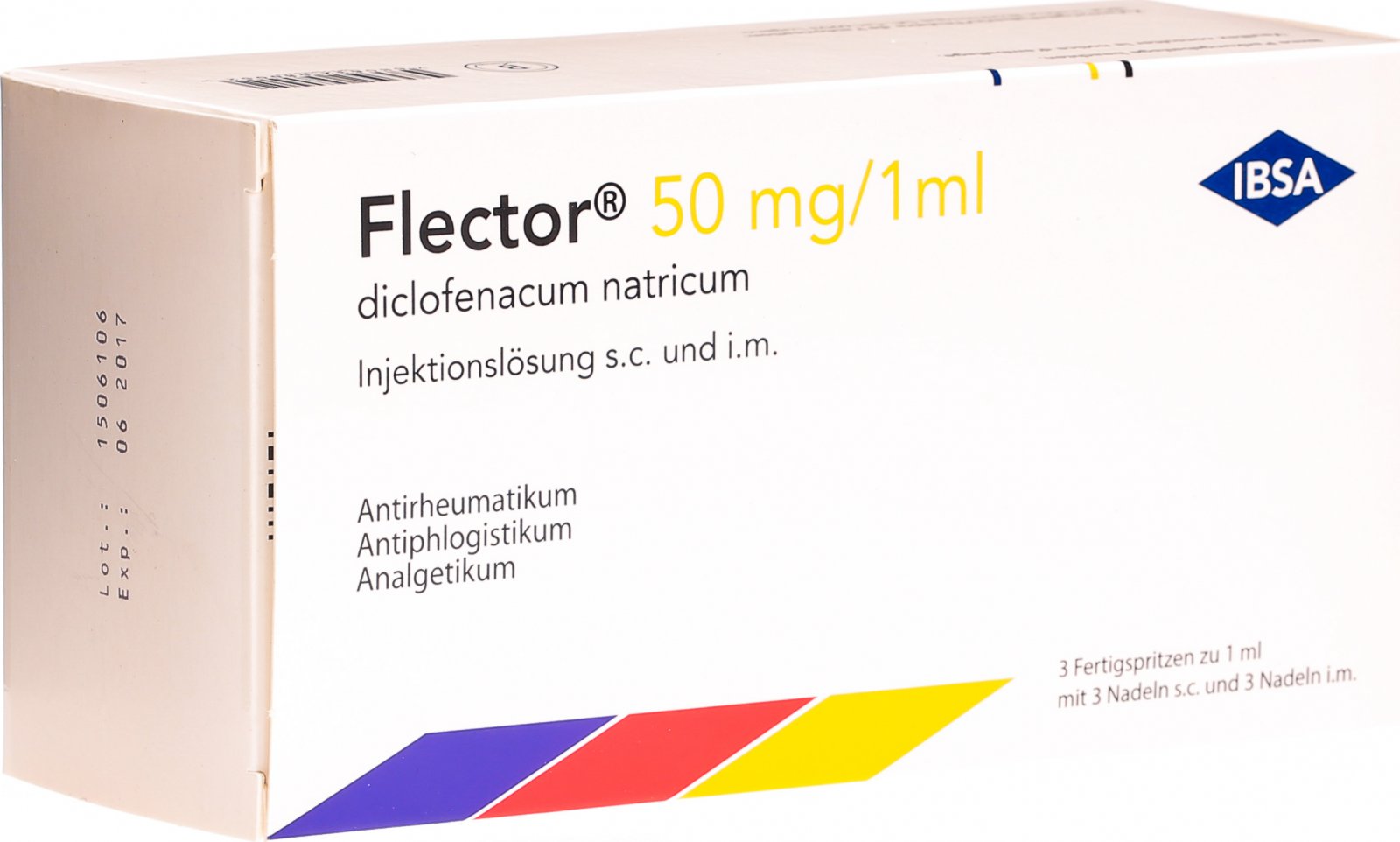 Flector Injektionslösung 50mg/1ml Fertigspritzen S.c./i.m. 3 Stück in ...