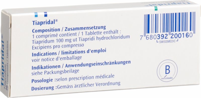 Tiapridal Tabletten 100mg 20 Stück in der Adler Apotheke