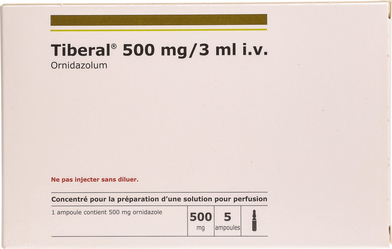 Tiberal Infusionskonzentrat 500mg/3ml 5 Ampullen 3ml in der Adler Apotheke
