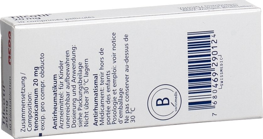 Tilcotil Filmtabletten 20mg 10 Stück in der Adler Apotheke