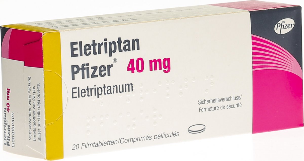 Eletriptan Pfizer Filmtabletten 40mg 20 Stück in der Adler Apotheke