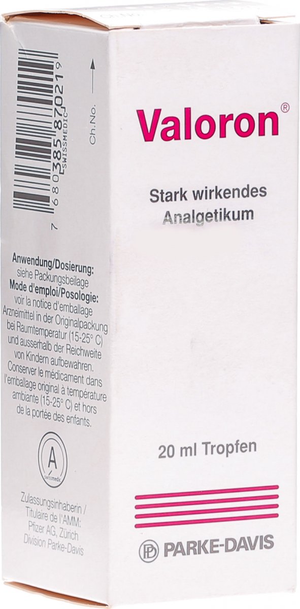 Valoron Tropfen 50mg/0.5ml 20ml in der Adler Apotheke