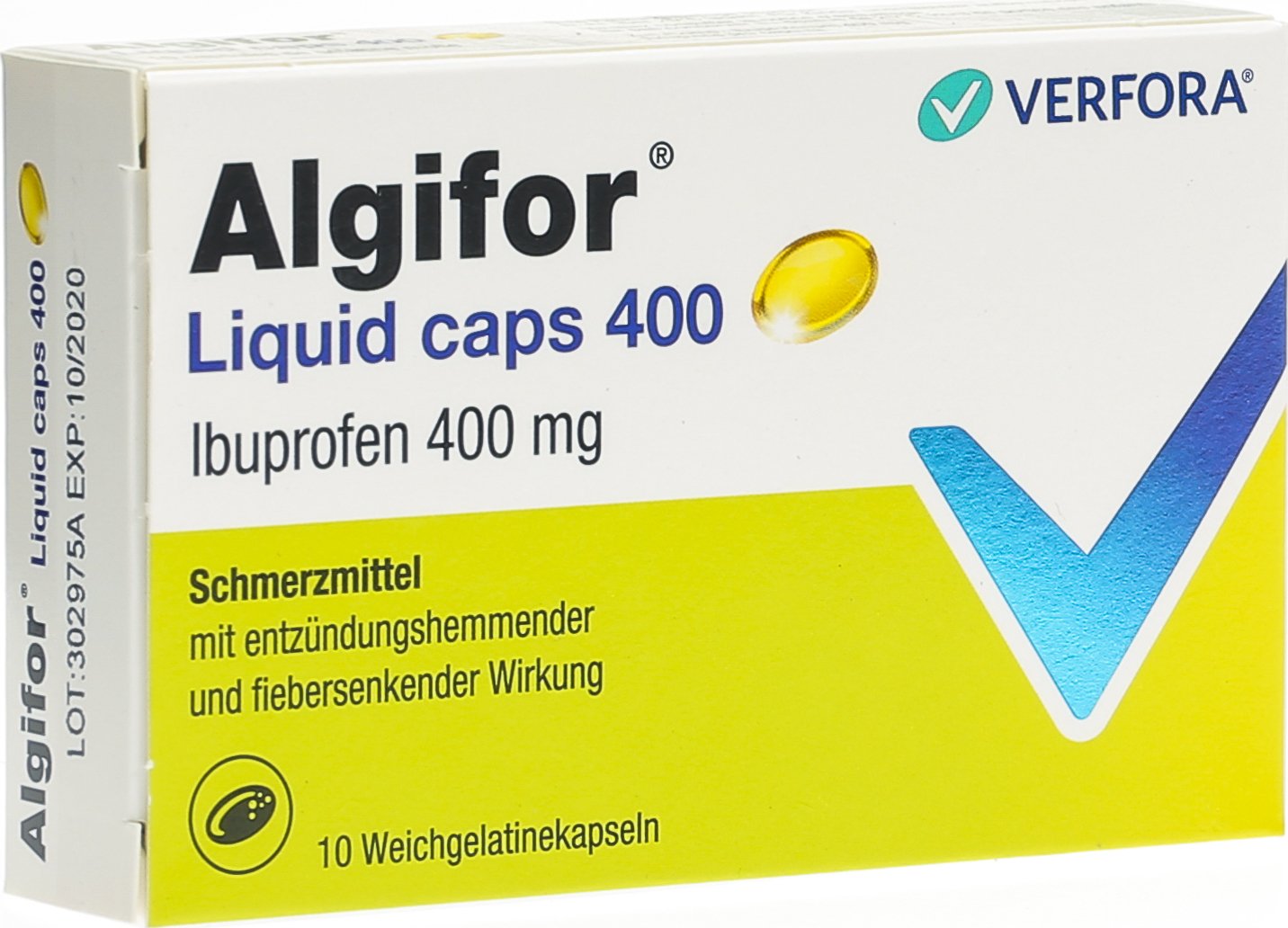 Algifor Liquid Caps 400mg 10 Stück in der Adler Apotheke