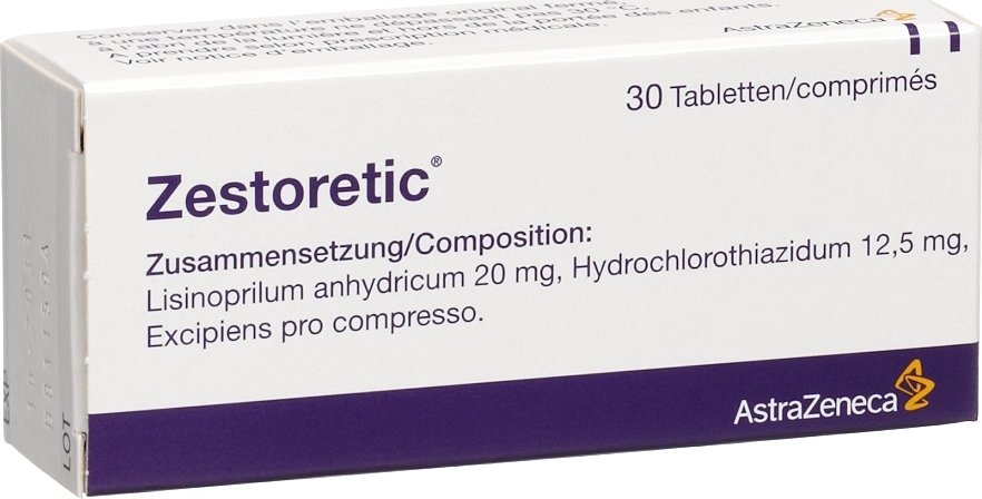 Zestoretic Tabletten 20/12.5 30 Stück in der Adler Apotheke
