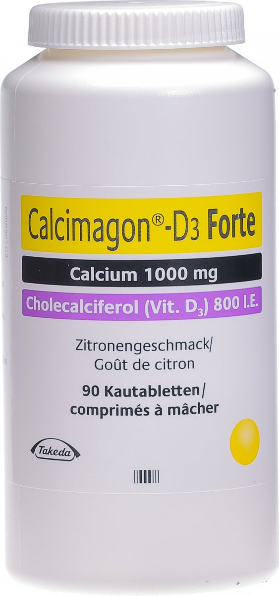 Calcimagon D3 Forte Kautabletten Zitron (neu) 90 Stück in der Adler ...
