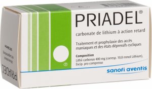 Priadel Retard Tabletten 400mg Retard 100 Stück in der Adler Apotheke