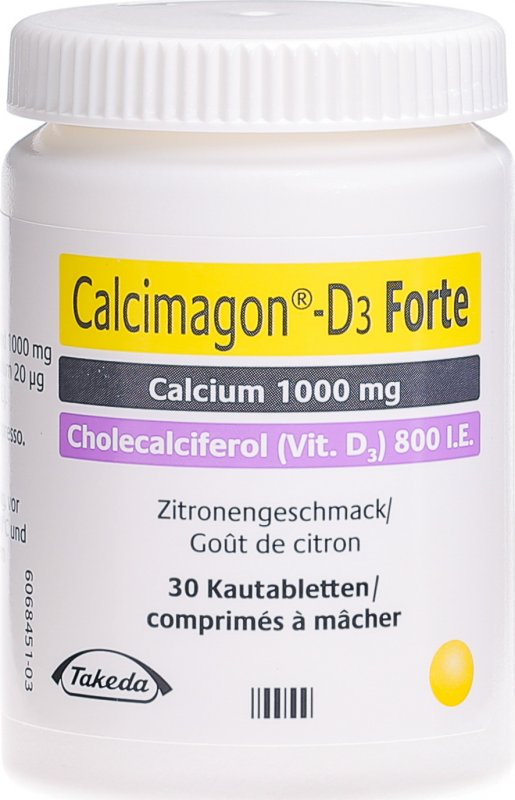 Calcimagon D3 Forte Kautabletten Zitron (neu) 30 Stück in der Adler ...