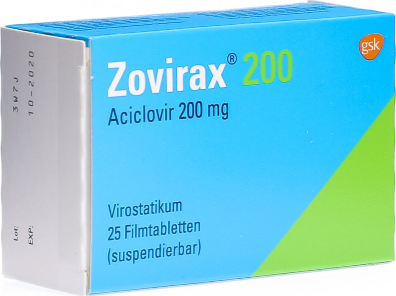 Zovirax Filmtabletten 200mg 25 Stück in der Adler Apotheke