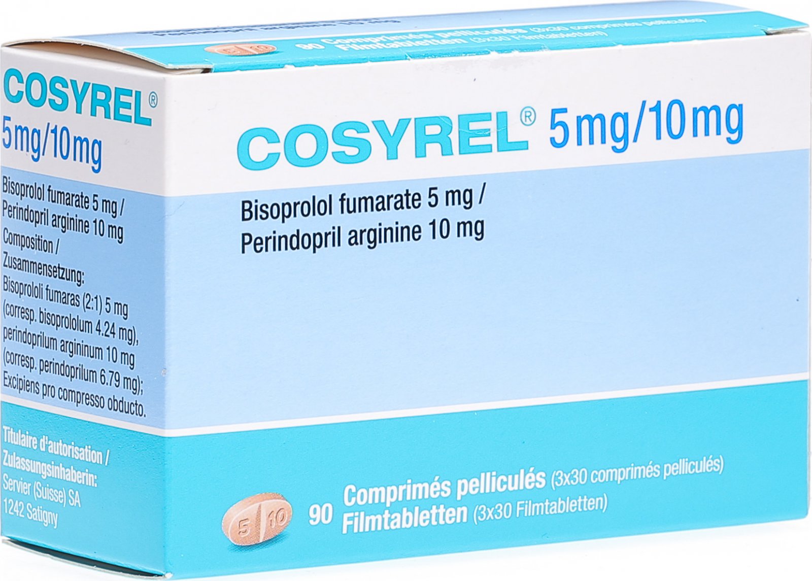 Cosyrel Filmtabletten 5mg/10mg 3x 30 Stück in der Adler Apotheke