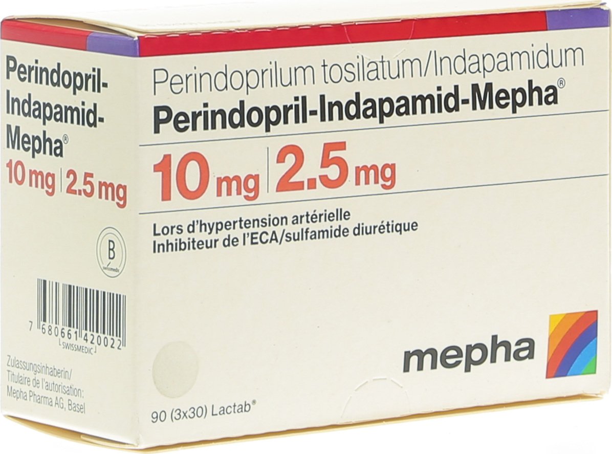 Perindopril Indapamid-Mepha 10/2.5 Dose 90 Stück in der Adler Apotheke