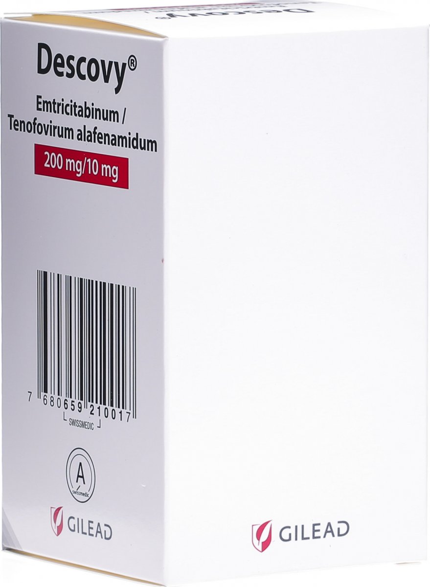 Descovy Filmtabletten 200/10mg Flasche 30 Stück in der Adler Apotheke