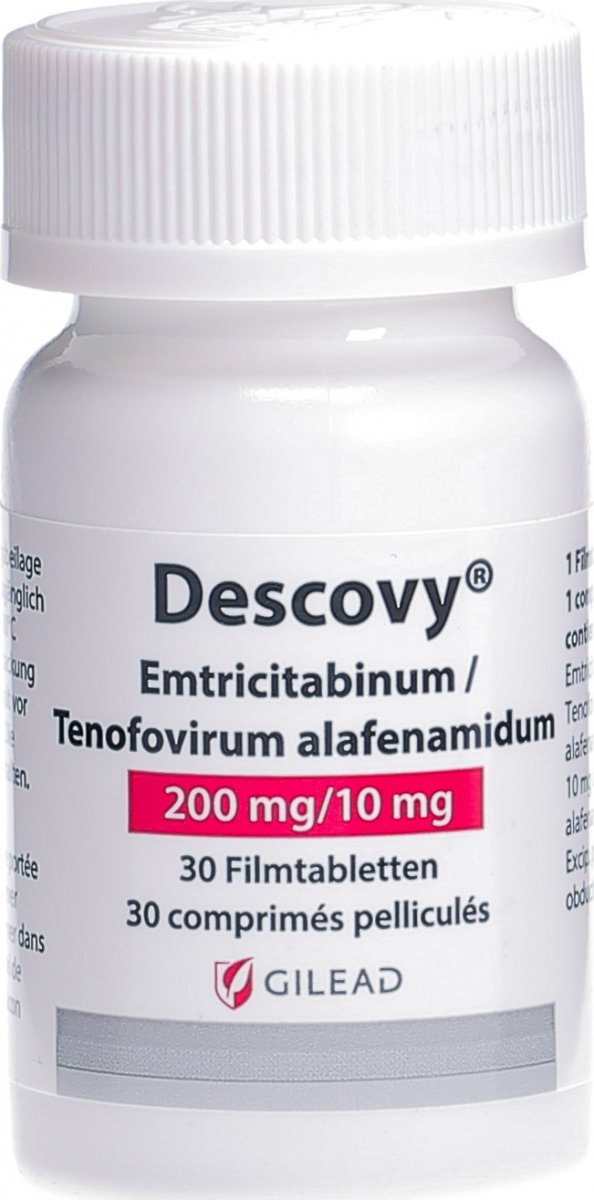 Descovy Filmtabletten 200/10mg Flasche 30 Stück in der Adler Apotheke