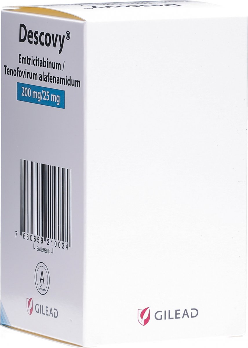 Descovy Filmtabletten 200/25mg Flasche 30 Stück in der Adler Apotheke