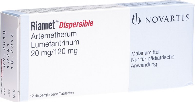 Riamet Dispersible Disp Tabletten 20/120mg 12 Stück in der Adler Apotheke