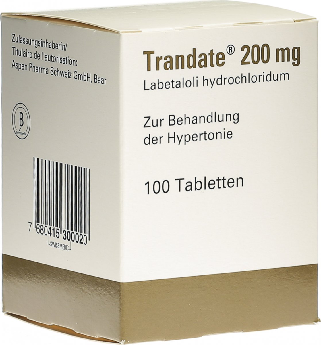 Trandate Tabletten 200mg Dose 100 Stück in der Adler Apotheke