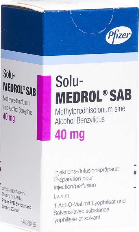 Solu-medrol Sab 40mg C Solv Act O Vial in der Adler Apotheke