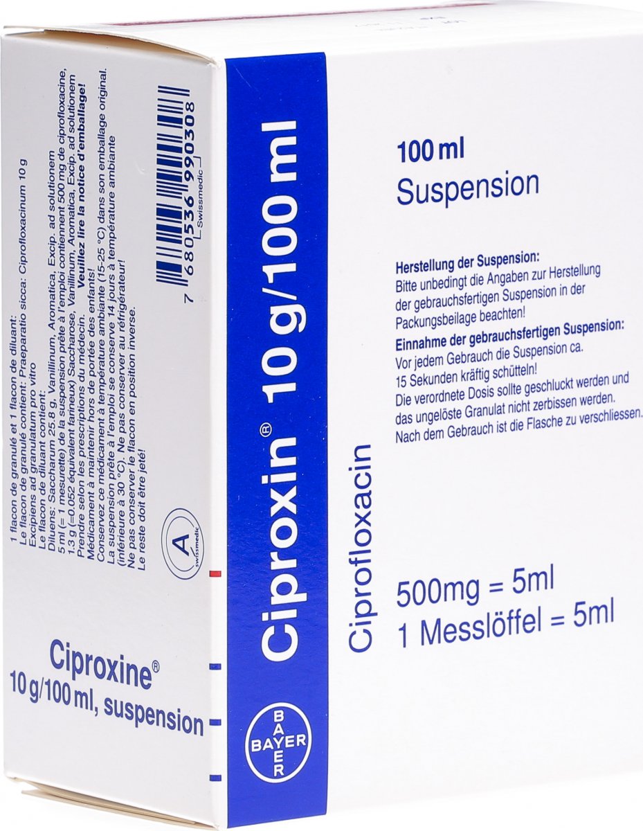 Ciproxin Suspension 10g/100ml 100ml in der Adler Apotheke
