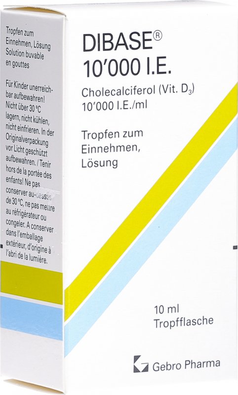 Dibase Tropfen 10000 Ie/ml Flasche 10ml in der Adler Apotheke