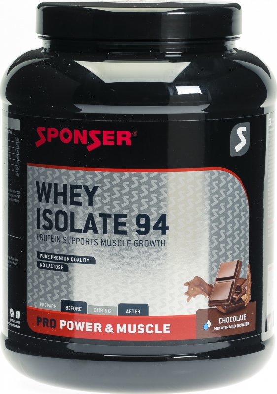 Sponser Whey Isolate 94 Chocolate Dose 850g in der Adler Apotheke