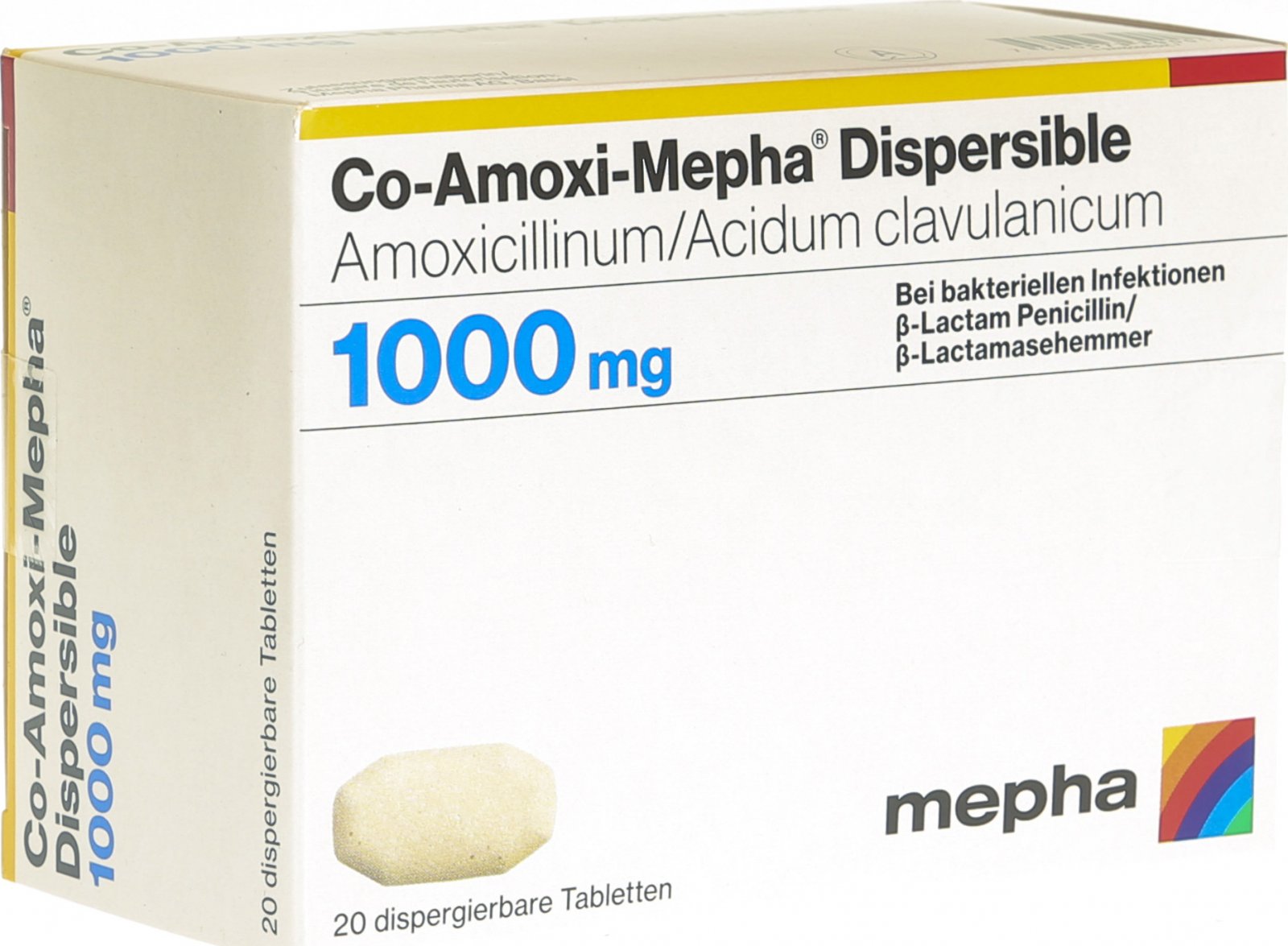 Co-amoxi Mepha Disp Tabletten 1000mg 20 Stück in der Adler Apotheke