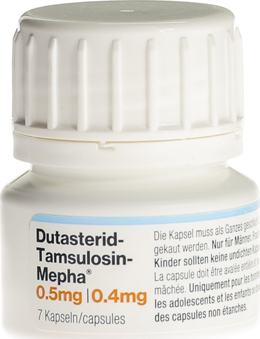 Dutasterid Tamsulosin Mepha Kapseln 0.5/0.4mg 7 Stück in der Adler Apotheke