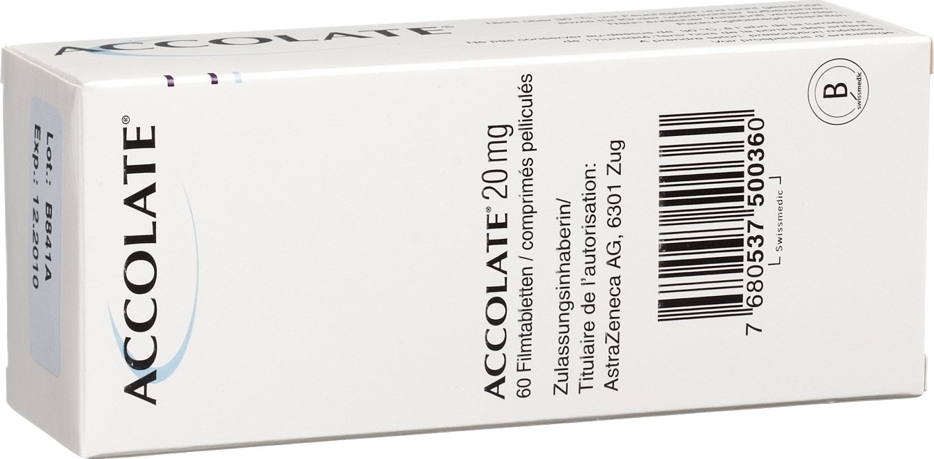Accolate Tabletten 20mg 60 Stück in der Adler Apotheke