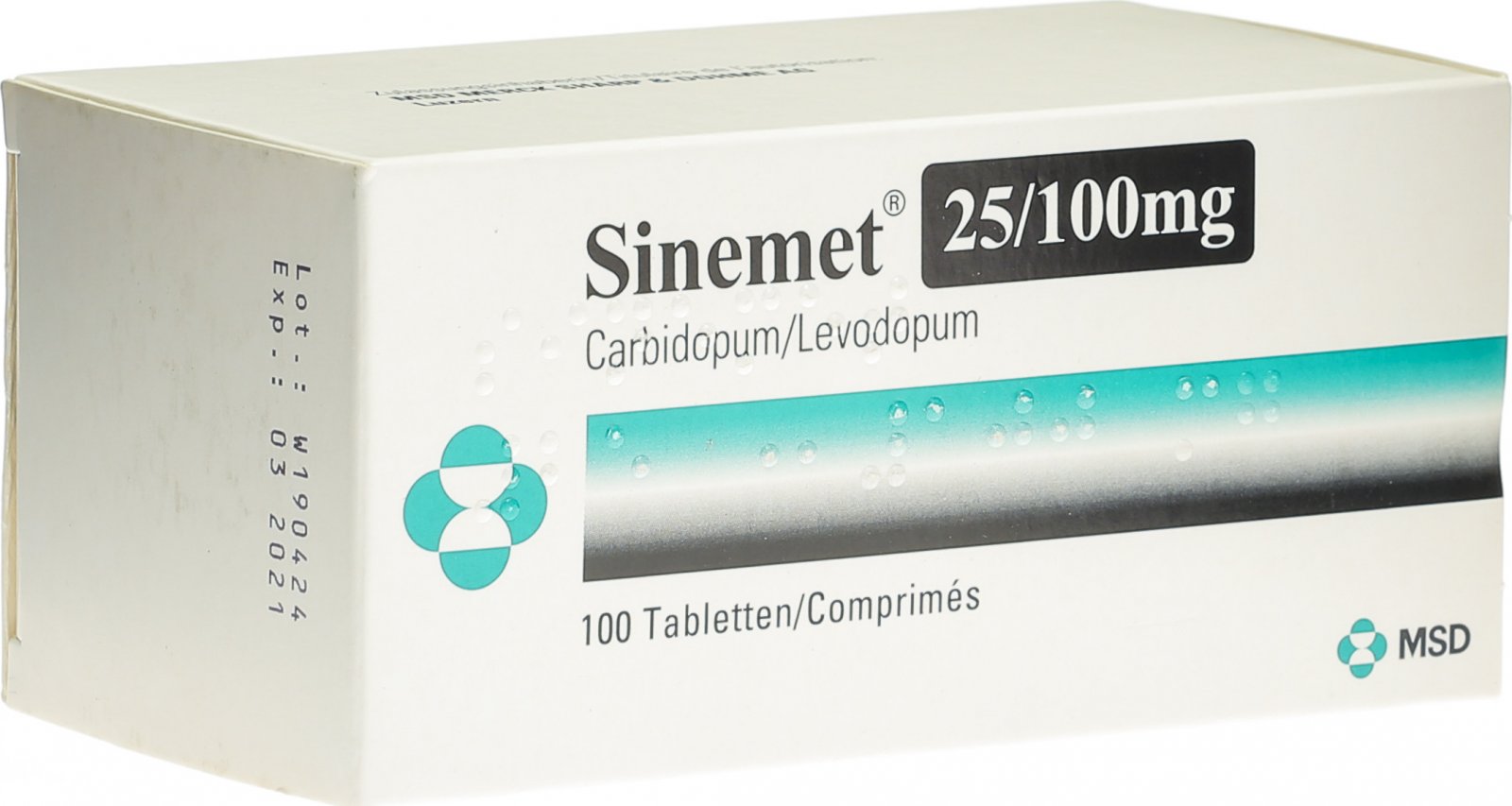 Sinemet Tabletten 25mg/100mg 100 Stück in der Adler Apotheke