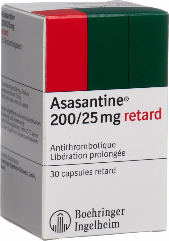 Asasantin Retard Kapseln 200/25mg 30 Stück in der Adler Apotheke