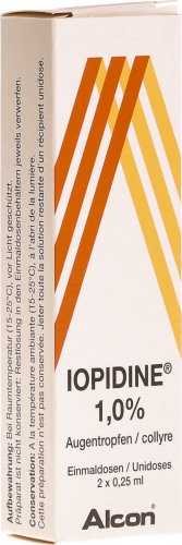 Iopidine Augentropfen 1% 2 Monodosis 0.25ml in der Adler Apotheke