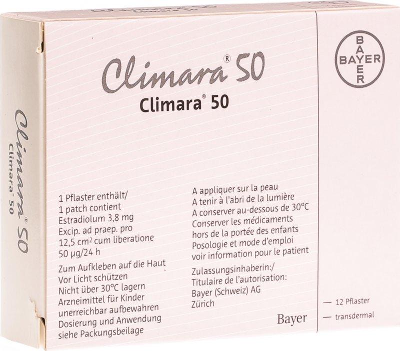 Climara 50 Matrixpfl 50 Mcg/24h 12 Stück in der Adler Apotheke